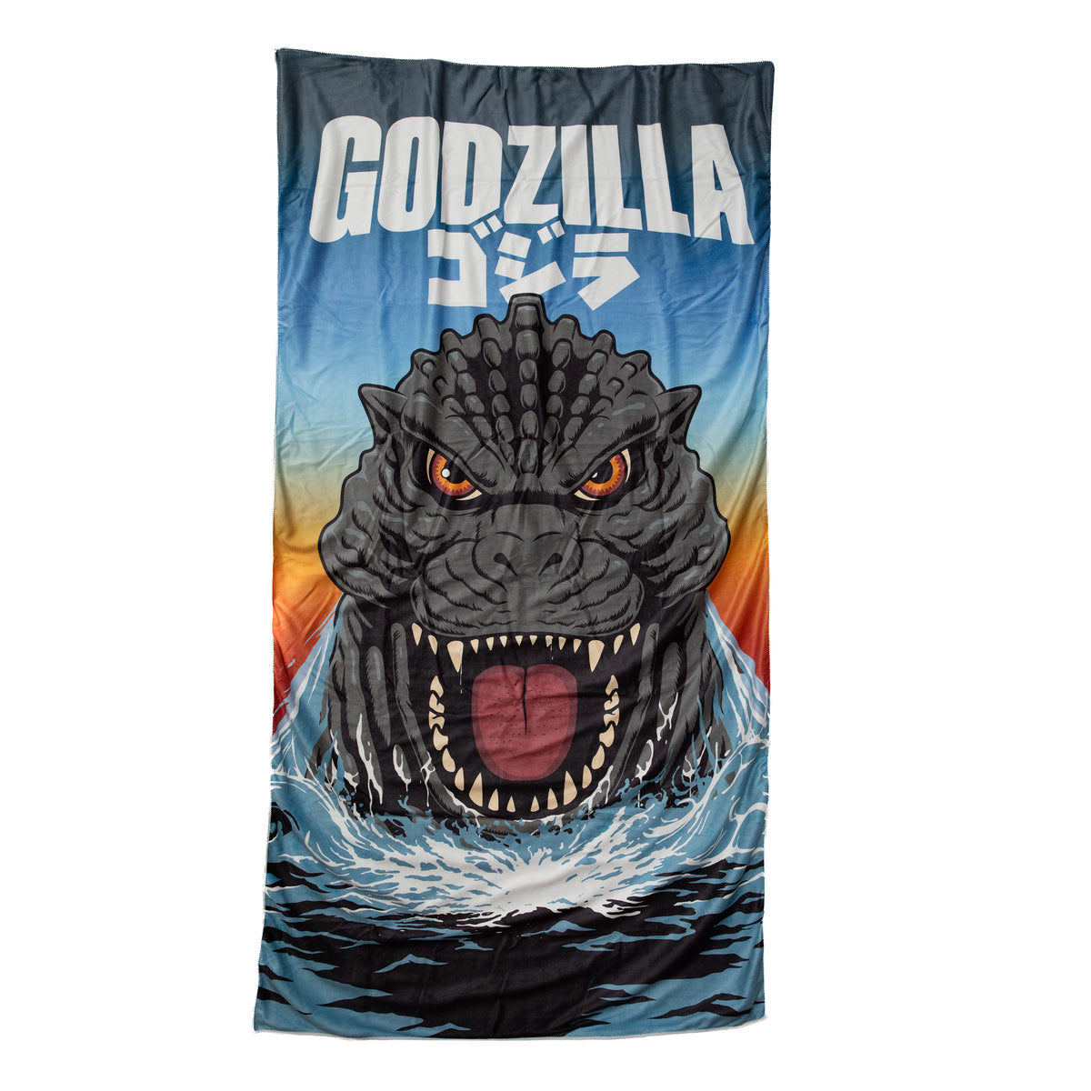 Godzilla Emerges Lightweight Beach Towel – Middle of Beyond